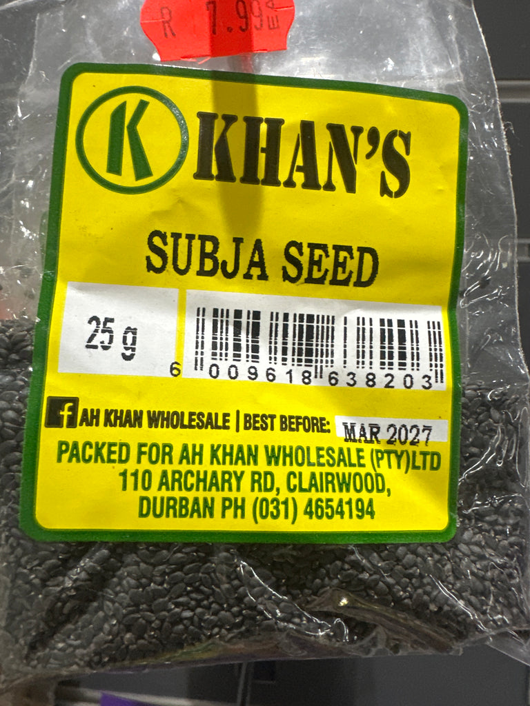SUBJA SEEDS 50g – @ PAUL'S