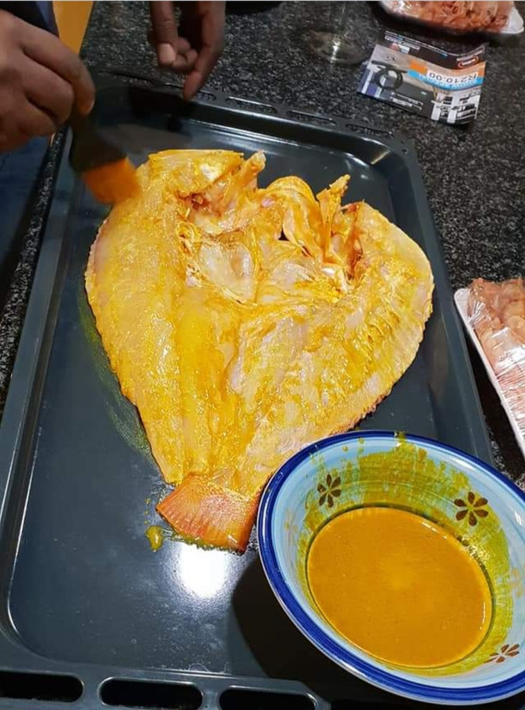 FISH WHOLE MARINATED *READY FOR THE BRAAI * OR GRILL -+2kg – @ PAUL'S